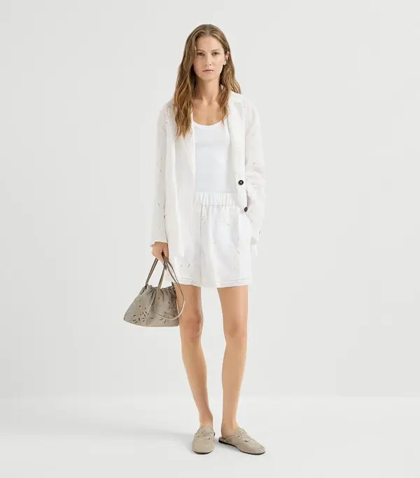 Brunello Cucinelli Cotton Organza Bermuda Shorts