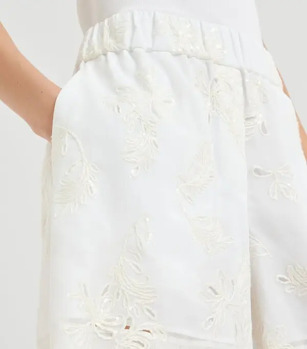 Brunello Cucinelli Cotton Organza Bermuda Shorts