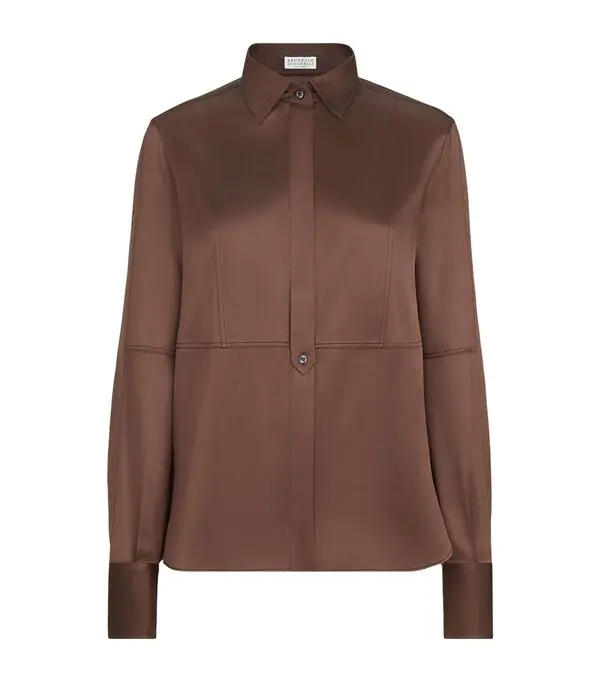Brunello Cucinelli Stretch-silk Shirt