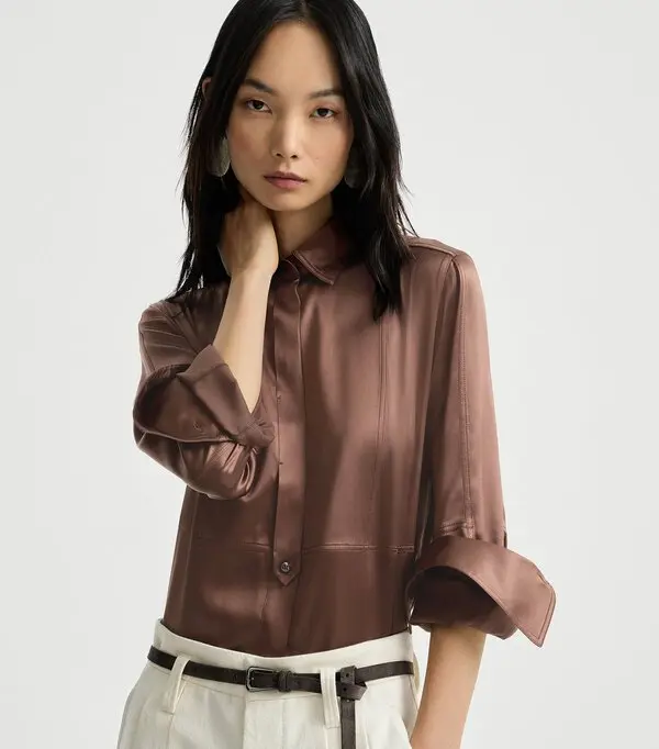 Brunello Cucinelli Stretch-silk Shirt