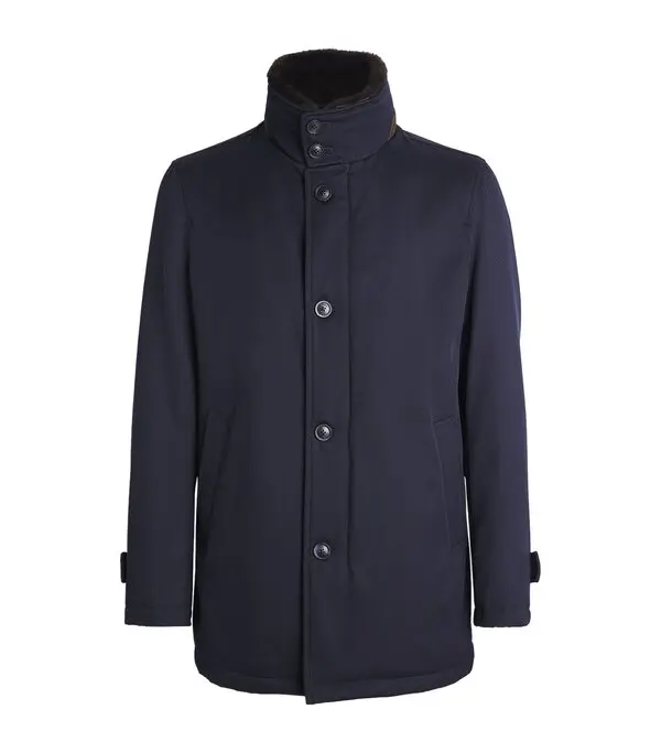Herno Virgin Wool Padded Overcoat