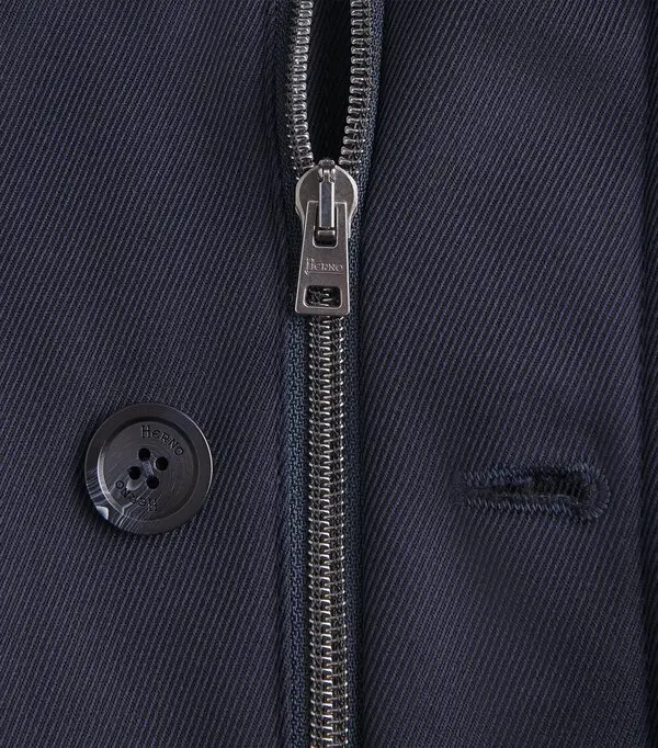 Herno Virgin Wool Padded Overcoat