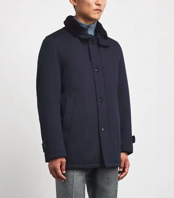 Herno Virgin Wool Padded Overcoat