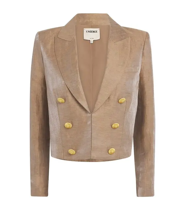 L'Agence Linen-blend Inez Blazer