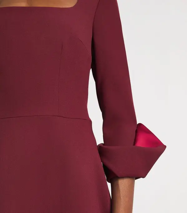 Safiyaa Crepe A-line Midi Dress