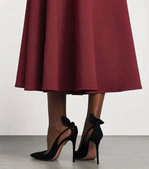 Safiyaa Crepe A-line Midi Dress