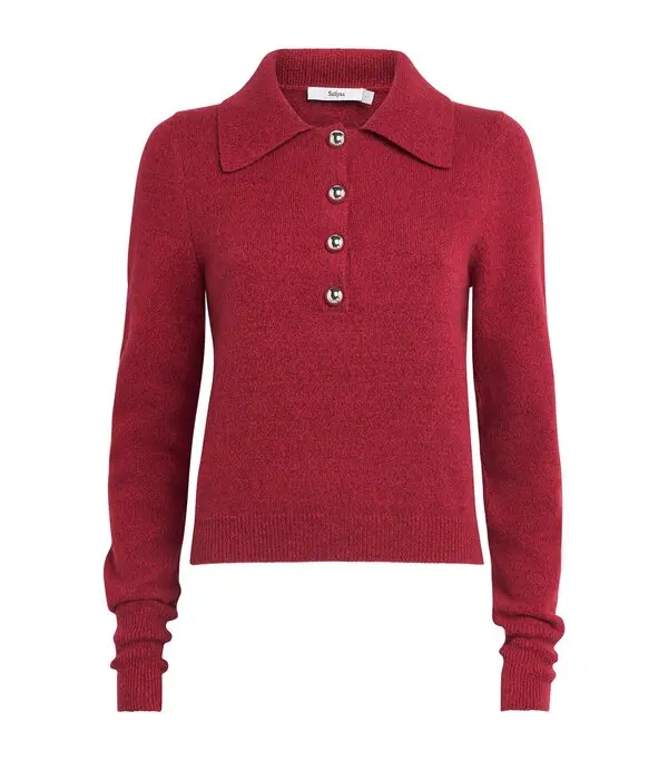 Safiyaa Wool-cashmere Polo Sweater