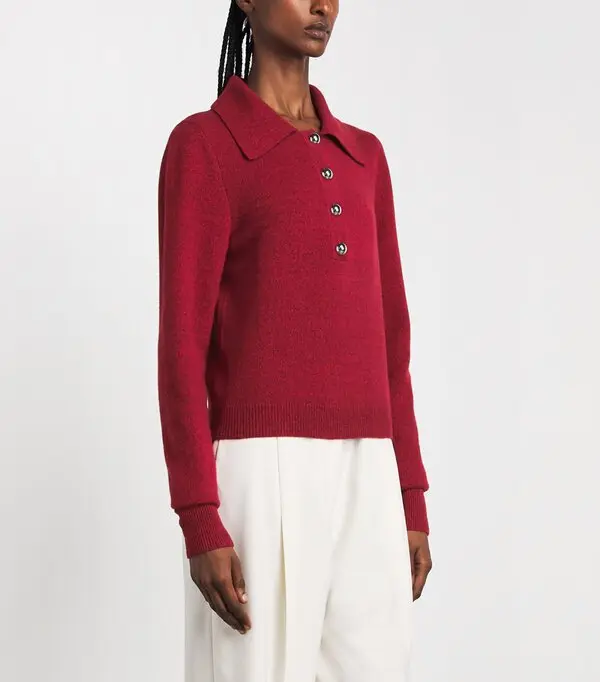 Safiyaa Wool-cashmere Polo Sweater