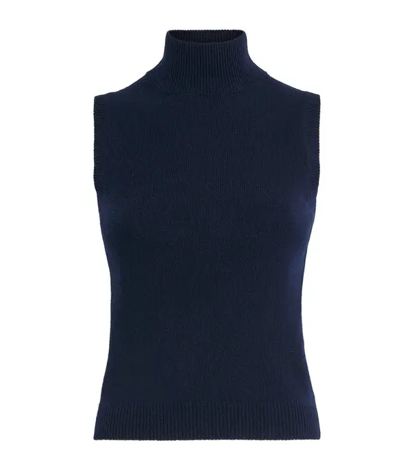 Safiyaa Wool-cashmere Sleeveless High-neck Sweater