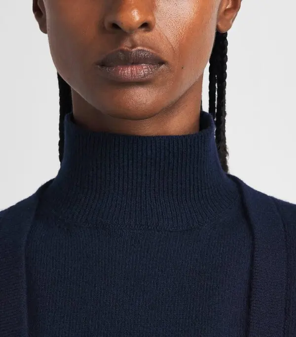 Safiyaa Wool-cashmere Sleeveless High-neck Sweater