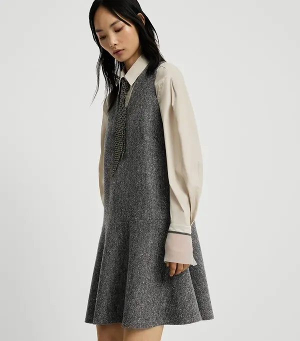 Brunello Cucinelli Virgin Wool Mini Dress