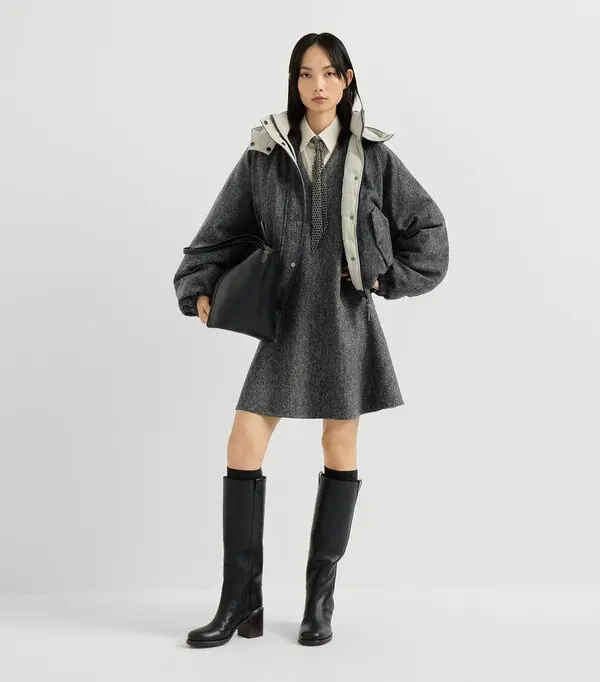 Brunello Cucinelli Virgin Wool Mini Dress