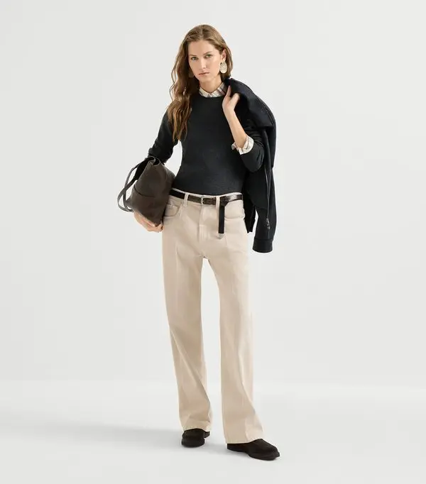 Brunello Cucinelli Suede-shearling Penny Loafers
