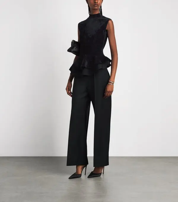 Roland Mouret Asymmetric Peplum Top