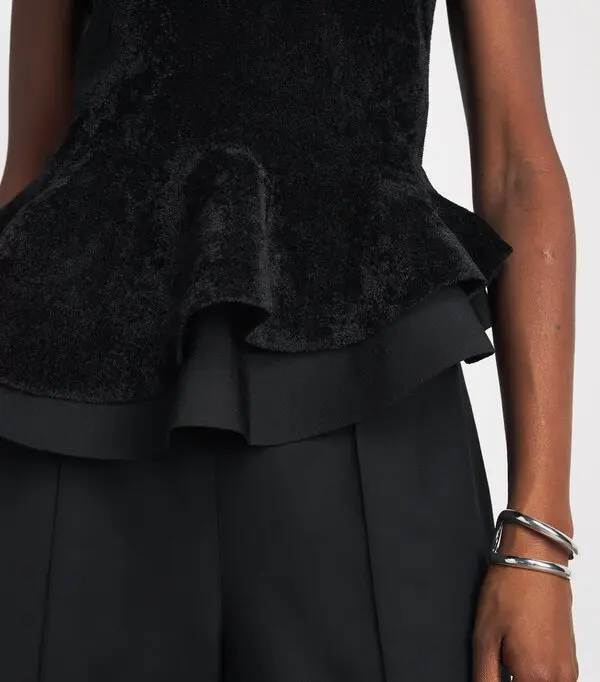 Roland Mouret Asymmetric Peplum Top