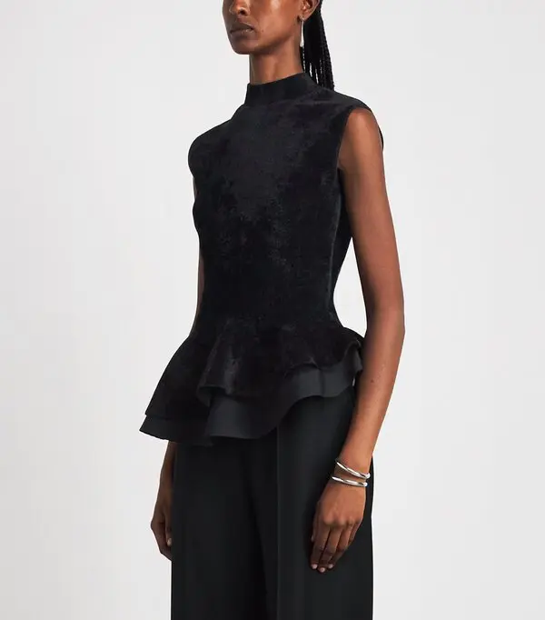 Roland Mouret Asymmetric Peplum Top