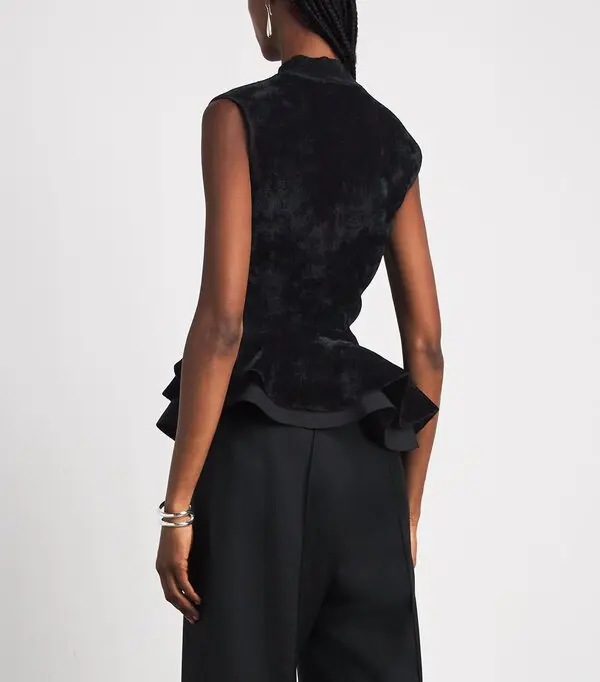 Roland Mouret Asymmetric Peplum Top