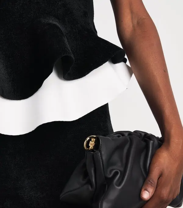 Roland Mouret Asymmetric Peplum Midi Dress