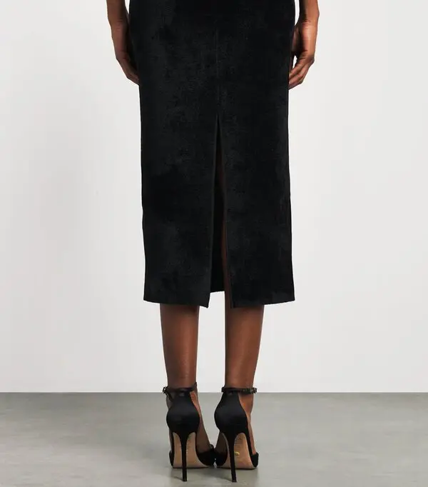 Roland Mouret Asymmetric Peplum Midi Dress