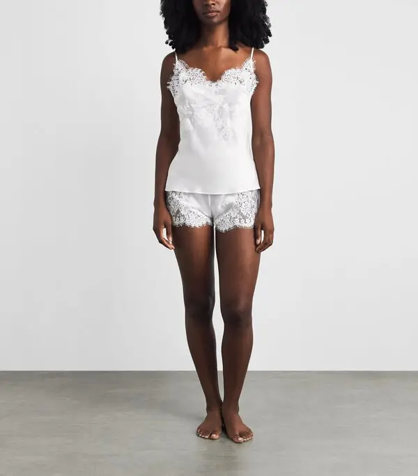 MARJOLAINE Silk Floral Tess Shorts