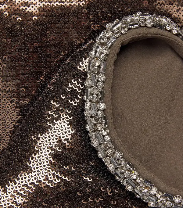 Roland Mouret Sequin Embellished-neck Gown