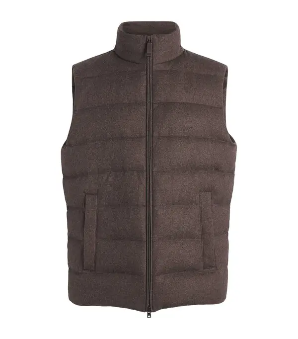 Herno Silk-cashmere Down Quilted Gilet