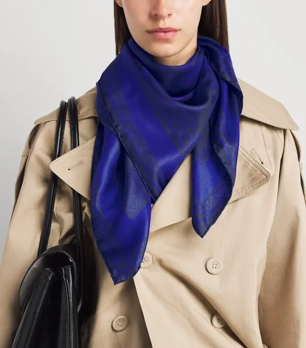 Harrods Silk Shadow Floral Scarf