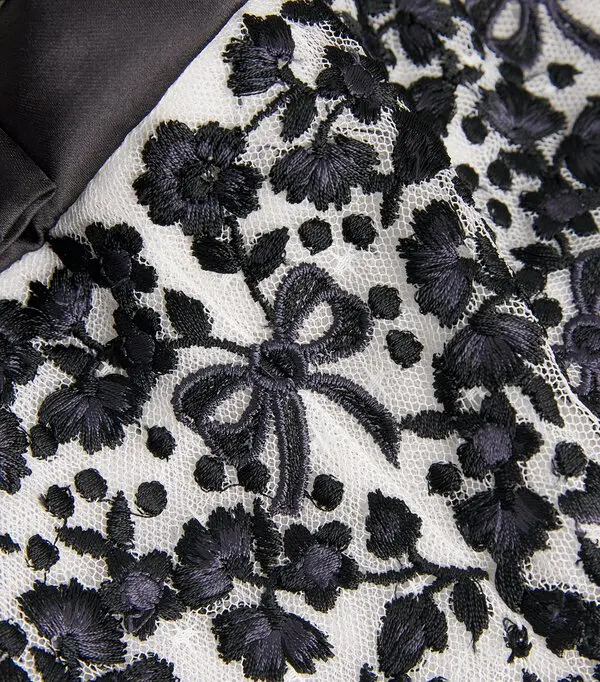 NEEDLE & THREAD Gilded Lace Maxi Dress With Scarf
