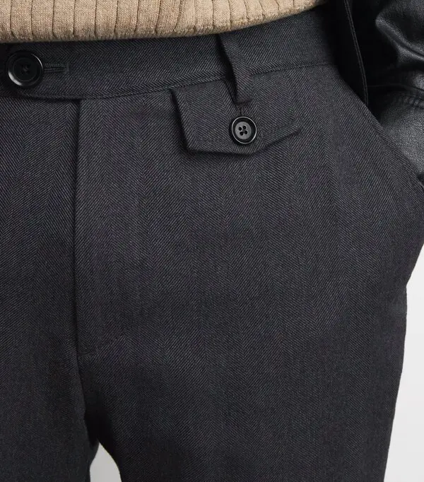 Oliver Peoples Cotton-wool Fishtail Westerman Trousers