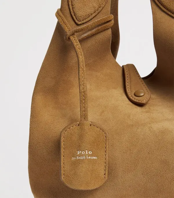 Polo Ralph Lauren Medium Suede Polo Play Tote Bag