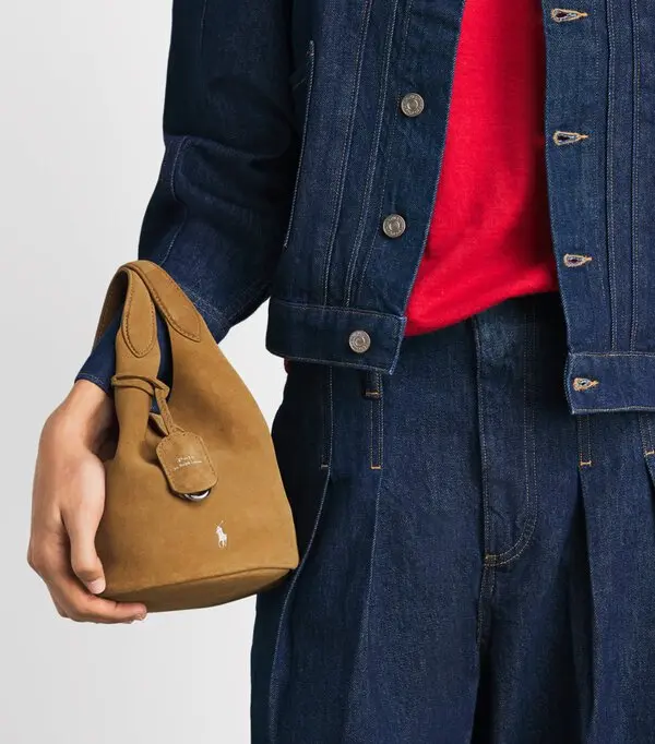 Polo Ralph Lauren Small Suede Polo Play Cross-body Bag