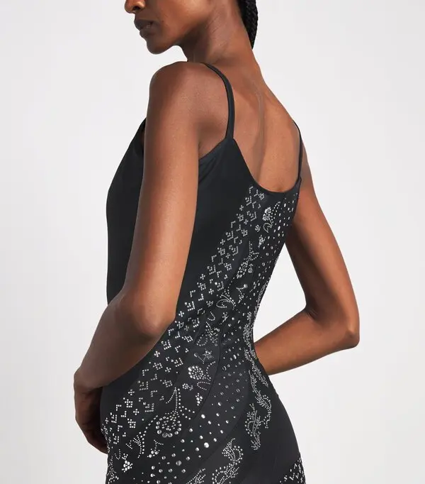 Rabanne Asymmetric-hem Embellished Gown