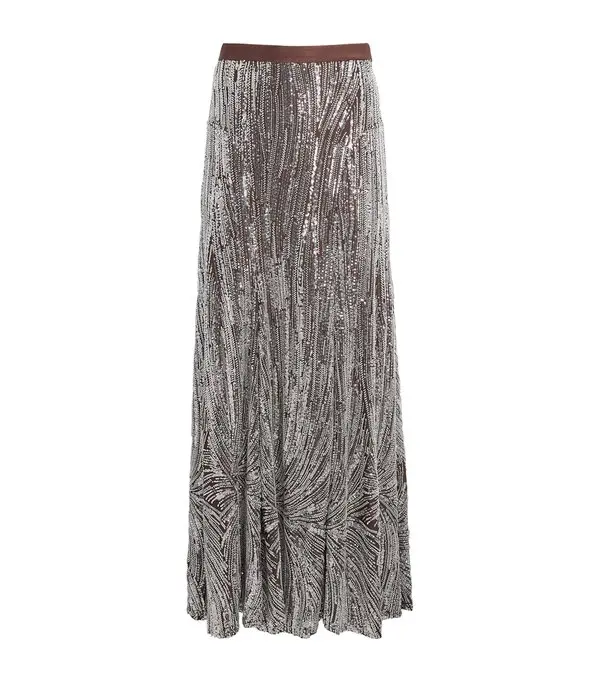Rabanne Sequin-embellished Maxi Skirt