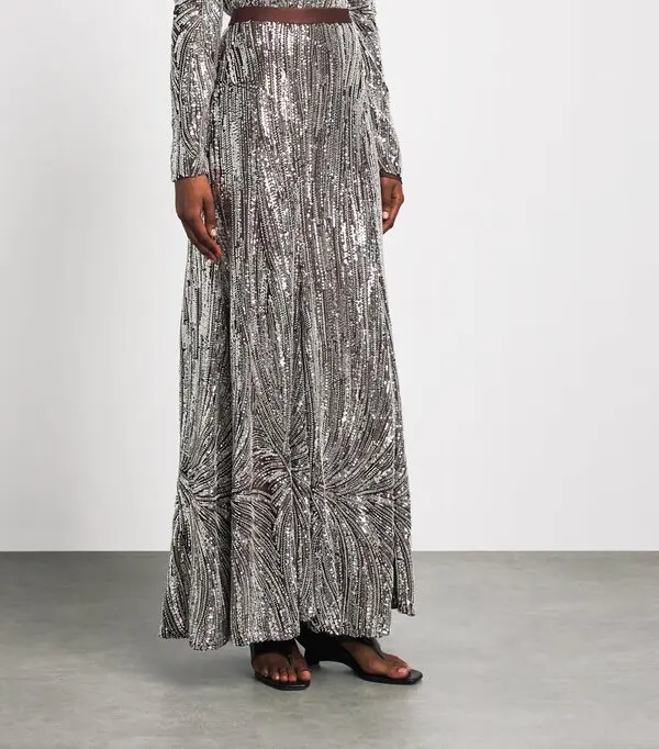 Rabanne Sequin-embellished Maxi Skirt