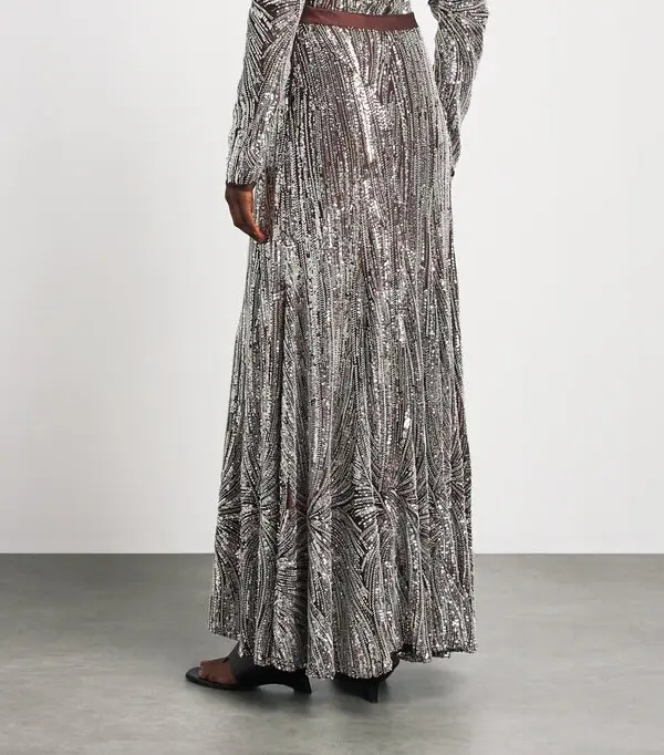 Rabanne Sequin-embellished Maxi Skirt