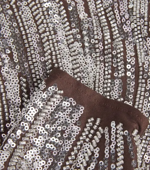 Rabanne Sequin-embellished High-neck Top