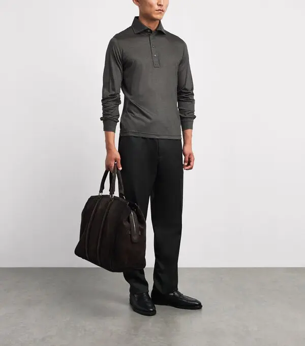 Marco Pescarolo Cashmere Long-sleeve Polo Shirt