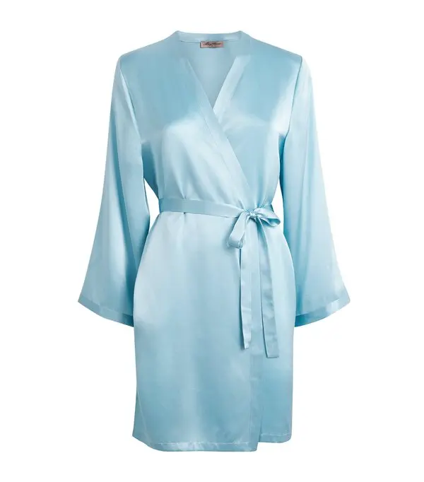 MARJOLAINE Silk Short Tracy Robe