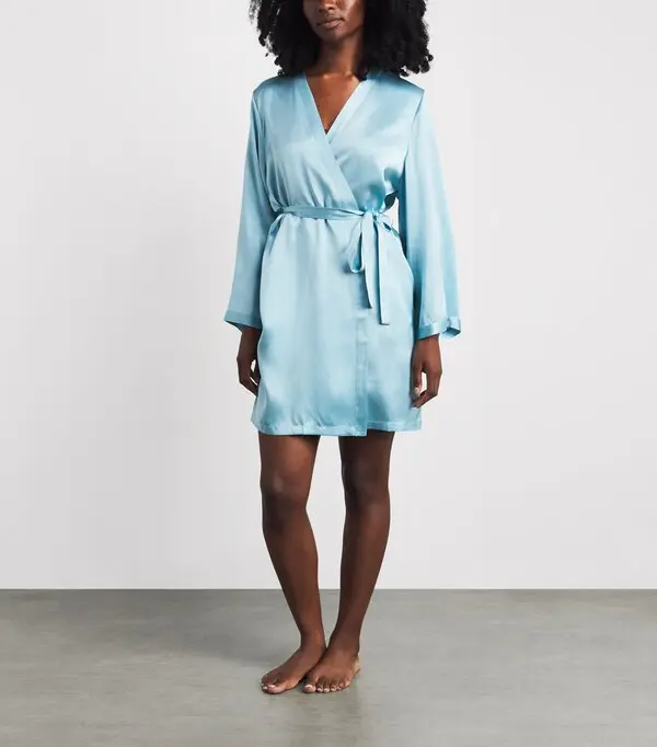 MARJOLAINE Silk Short Tracy Robe