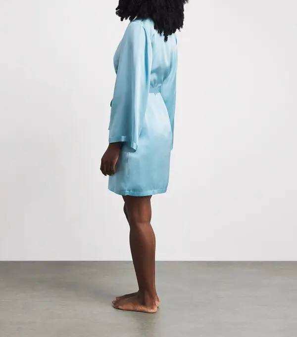 MARJOLAINE Silk Short Tracy Robe