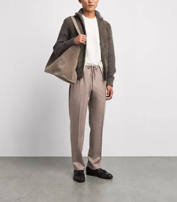 FIORONI CASHMERE Virgin Wool Straight Chinos