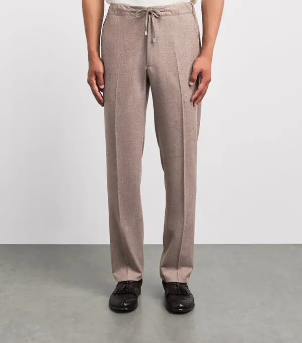 FIORONI CASHMERE Virgin Wool Straight Chinos