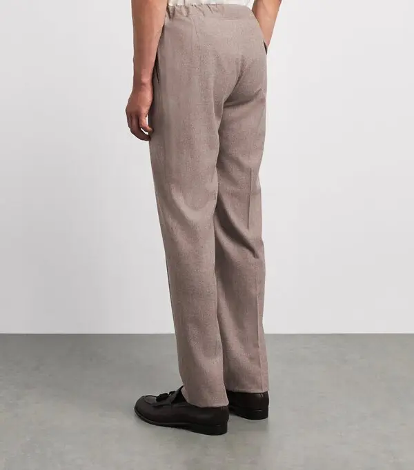 FIORONI CASHMERE Virgin Wool Straight Chinos