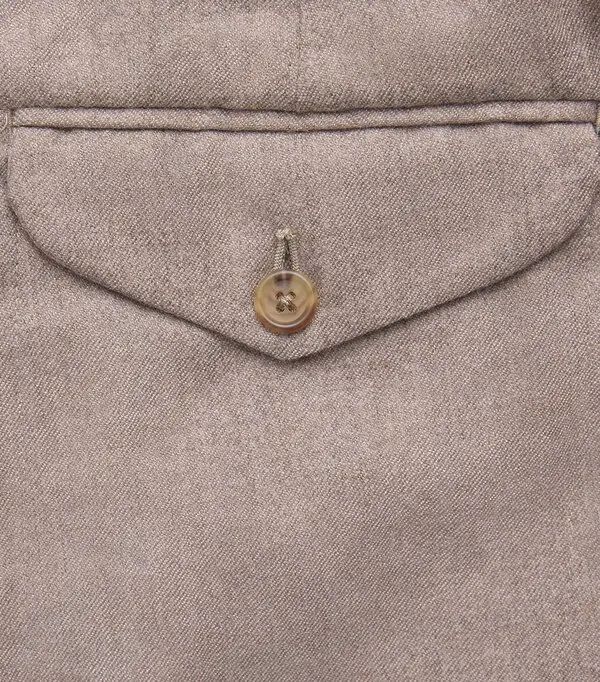 FIORONI CASHMERE Virgin Wool Straight Chinos