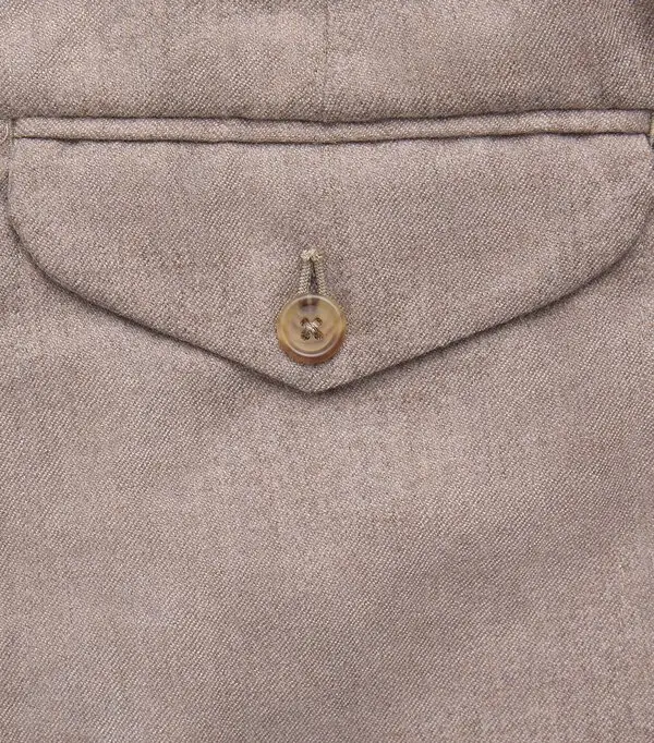 FIORONI CASHMERE Virgin Wool Straight Leg Chinos