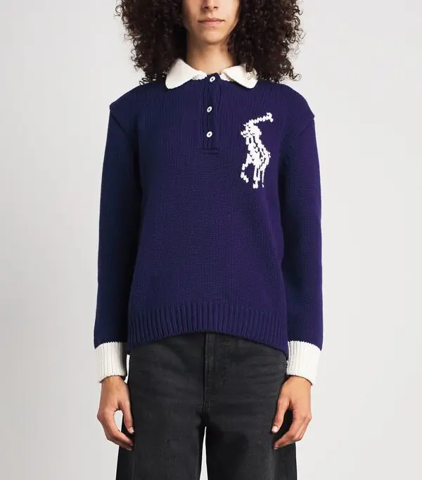 Polo Ralph Lauren Wool Logo Rugby Sweater