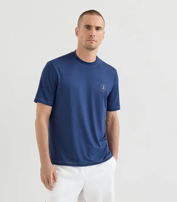 Brunello Cucinelli Comfort Nylon Logo T-shirt