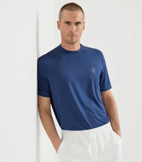 Brunello Cucinelli Comfort Nylon Logo T-shirt