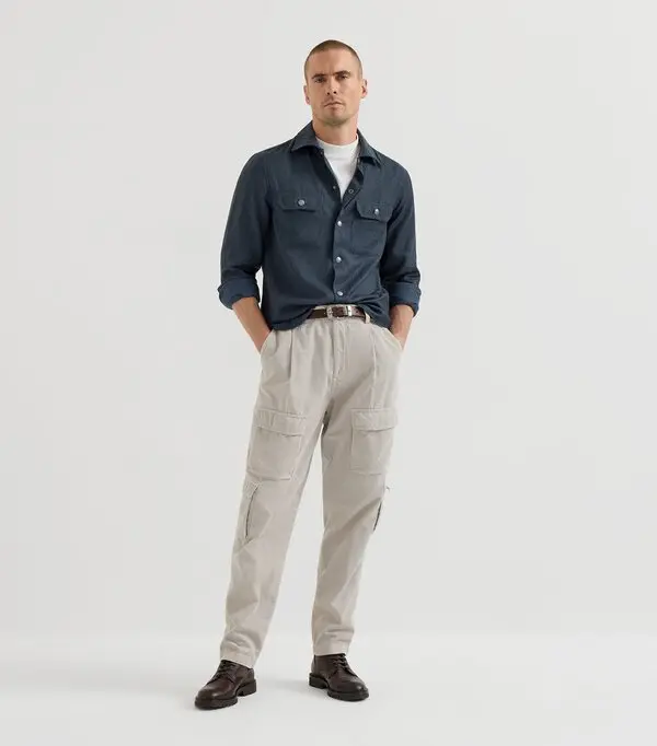 Brunello Cucinelli Virgin Wool Flannel Overshirt