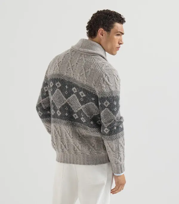 Brunello Cucinelli Virgin Wool-silk-cashmere Cardigan